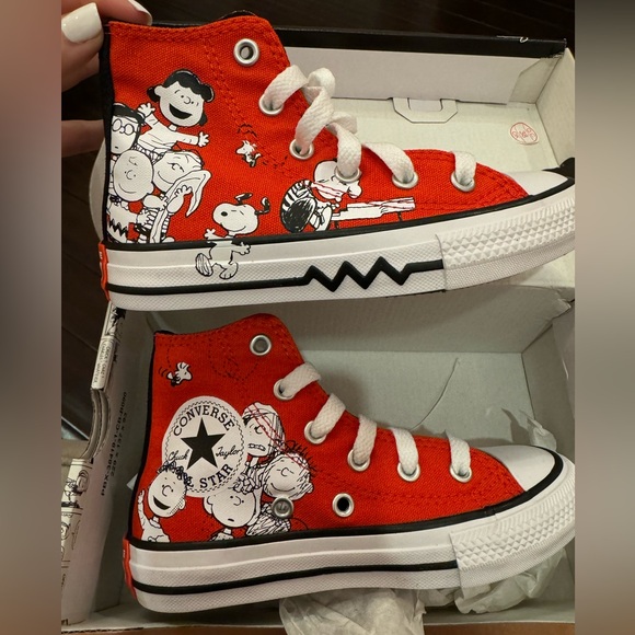 Converse | Shoes | Nwt Peanuts X Chuck Taylor All Star High Snoopy And ...